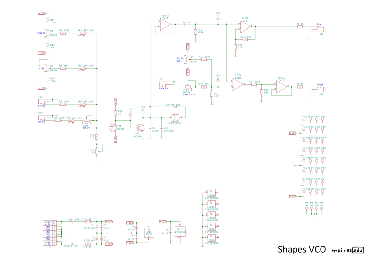 Shapes VCO – Moritz Klein Build – knopsl modular